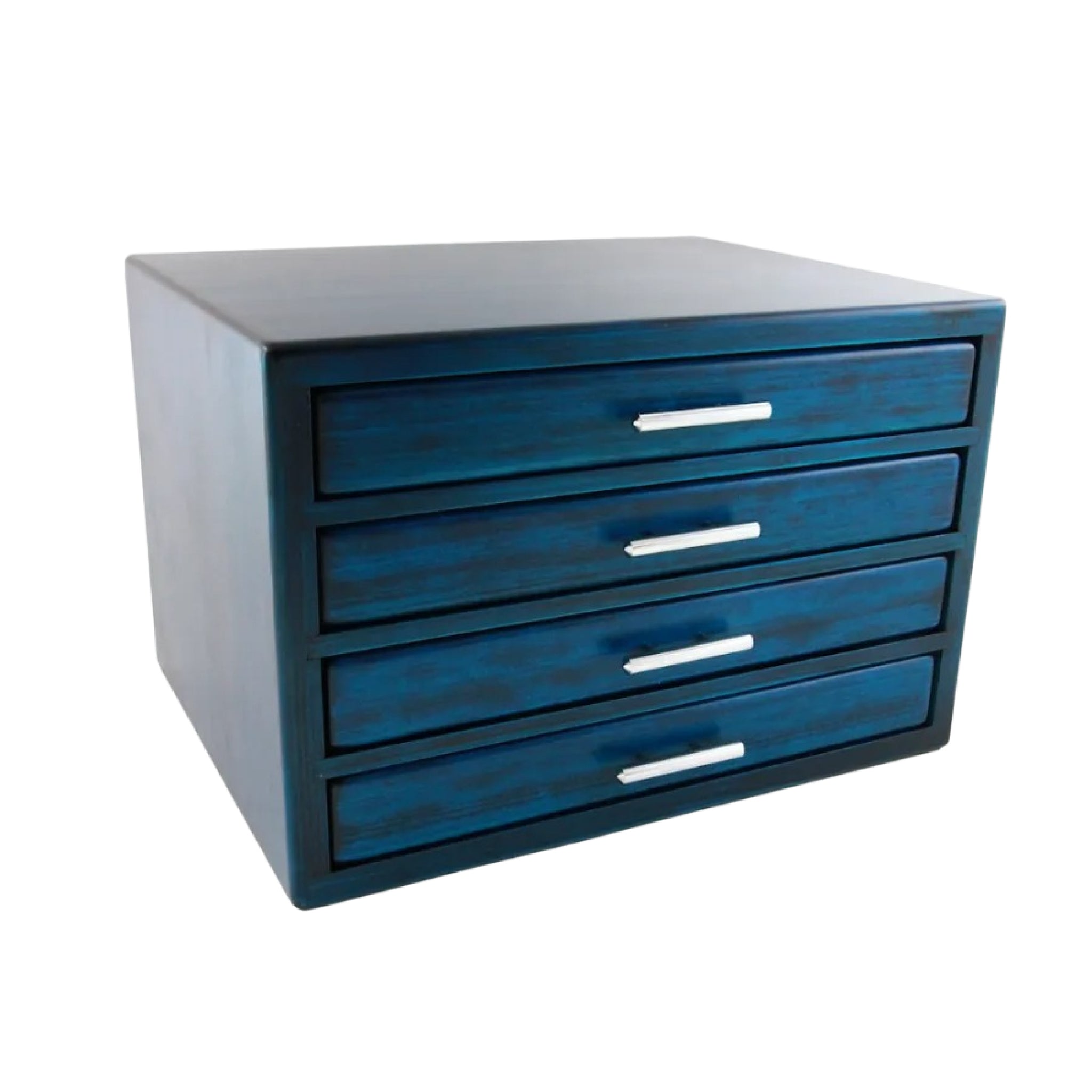 TOYOOKA CRAFT Wooden 40 Fountain Pen Lidless Box Blue